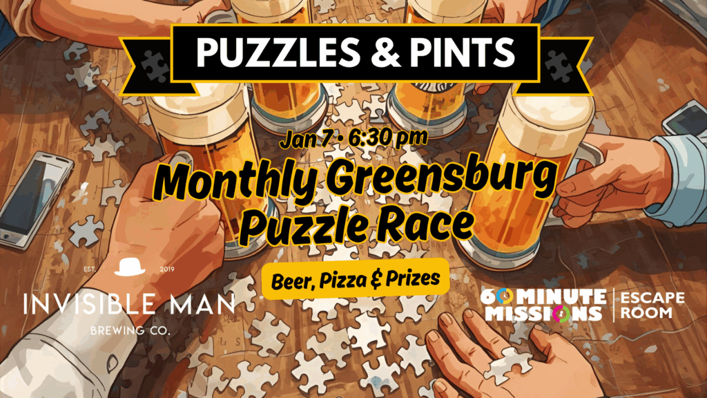 Puzzles & Pints at Invisible Man Brewing: January 2026 - Jigsaw Puzzle ...